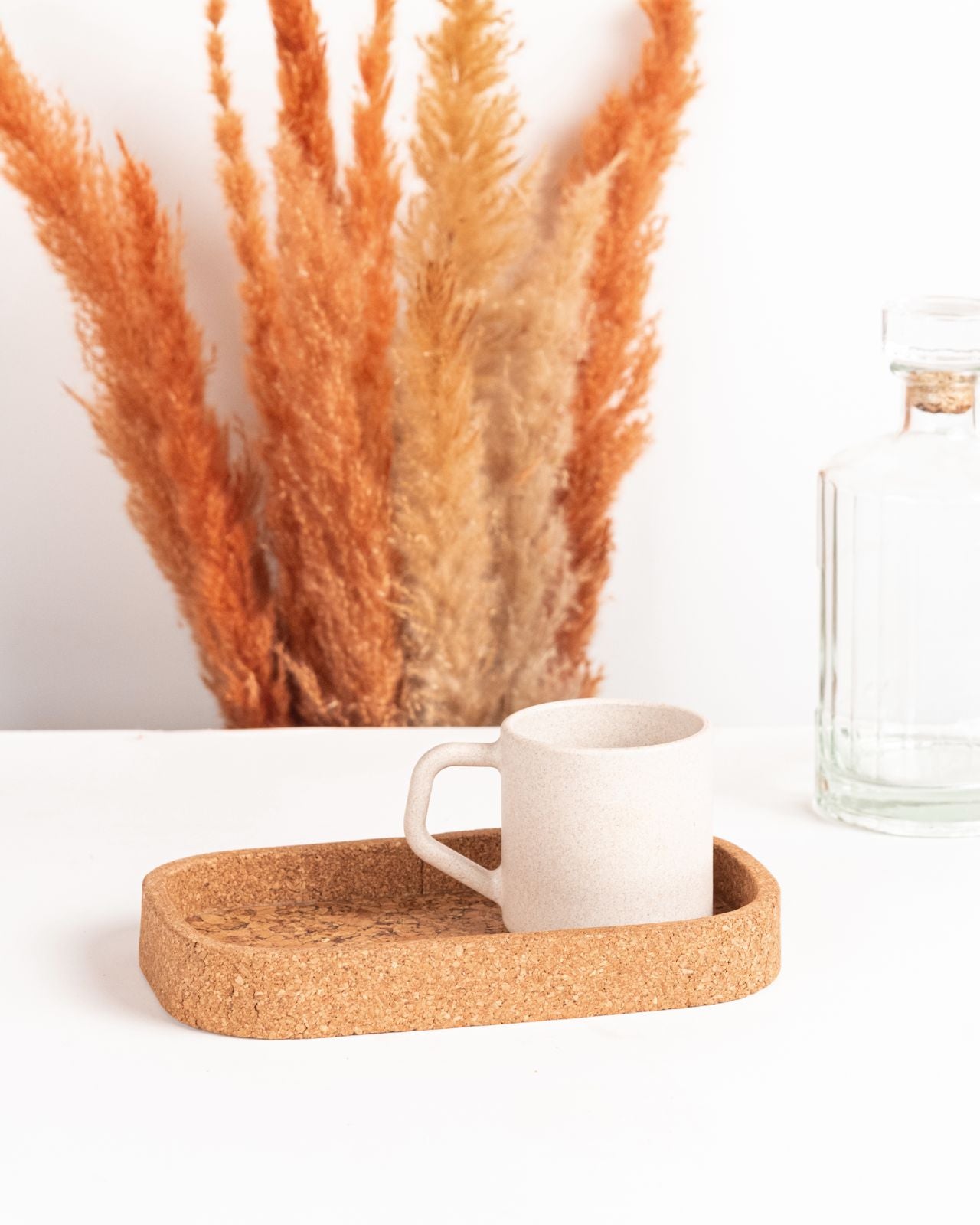 Plump Rectangular Small Cork Serving Trays - Ware Innovations