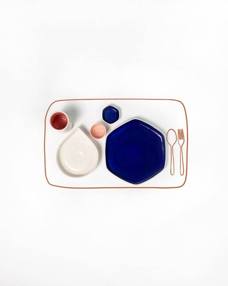 Ideal Brunch 5 Piece Breakfast Set (Serves 4) - Stoneware Ceramic ...